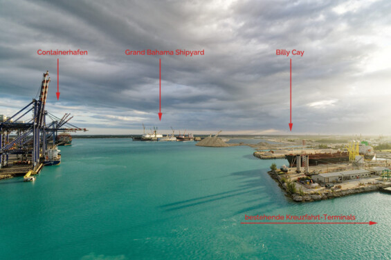 MSC plant neues Kreuzfahrt-Terminal in Freeport auf Grand Bahama