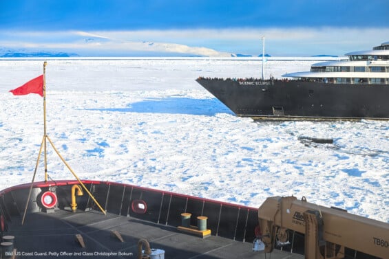 US-Coast-Guard-Eisbrecher befreit Scenic Eclipse II in der Antarktis ...